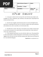 Tunisian 8th Form English Test | PDF | Learning