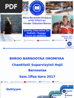 Qajjeelfama Jijjiiraa Barsiistotaafi HMB Bedru | PDF