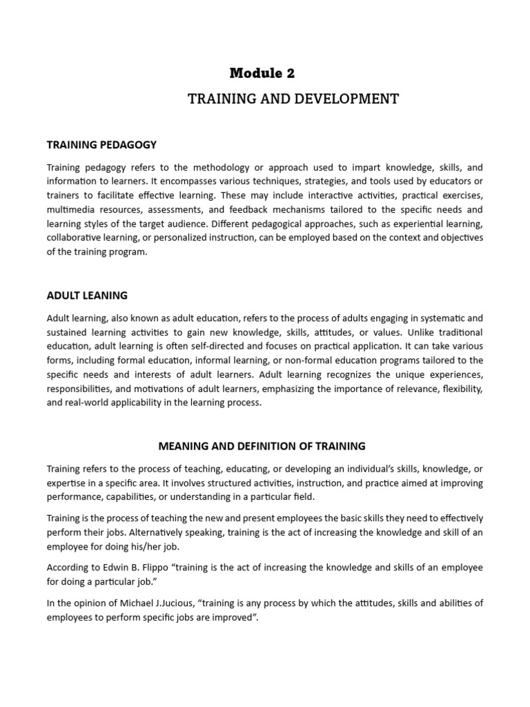 HRM Module 2 | PDF | Mentorship | Human Resource Management