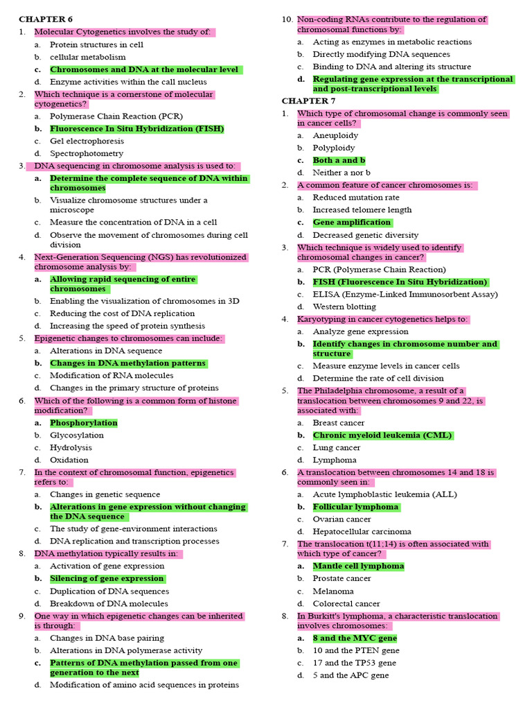 Cyto Final | PDF | Dna | Genetics