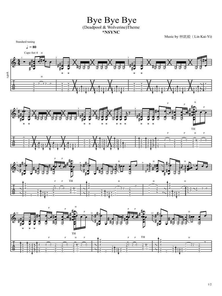 bye bye bye | PDF | European Musical Instruments | Musical Instruments