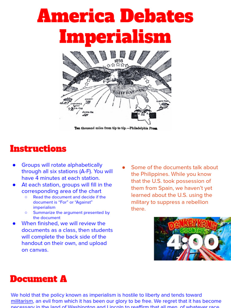 America+Debates+Imperialism+Ppt | PDF | United States Congress ...