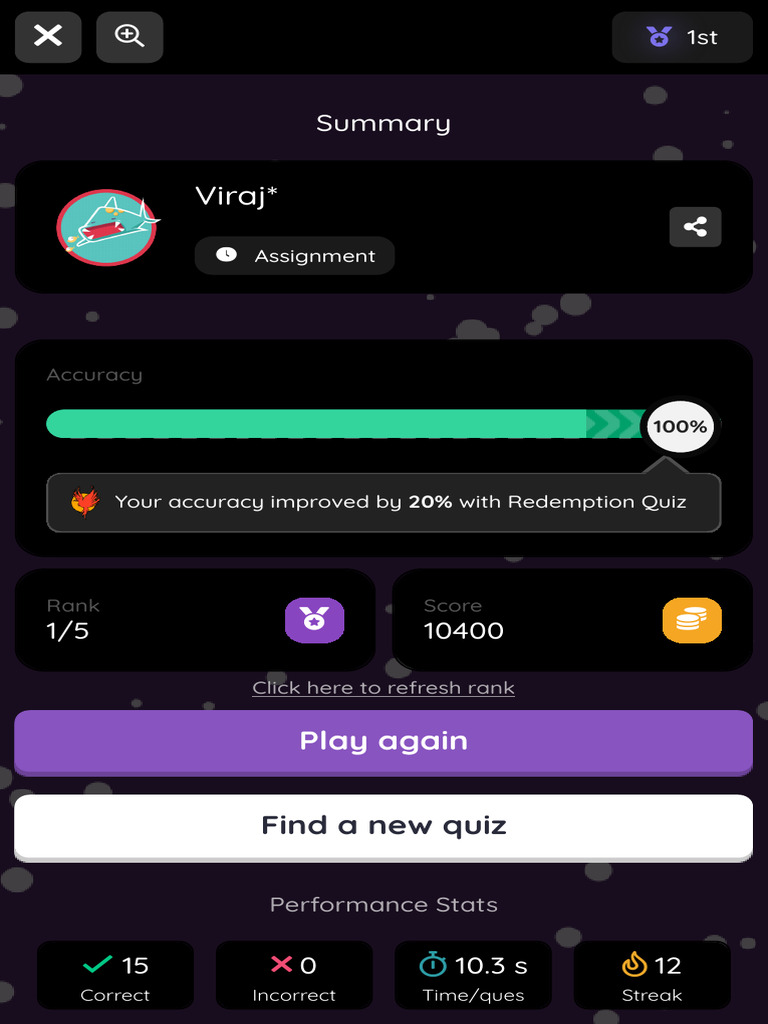 Summary - Quizizz | PDF