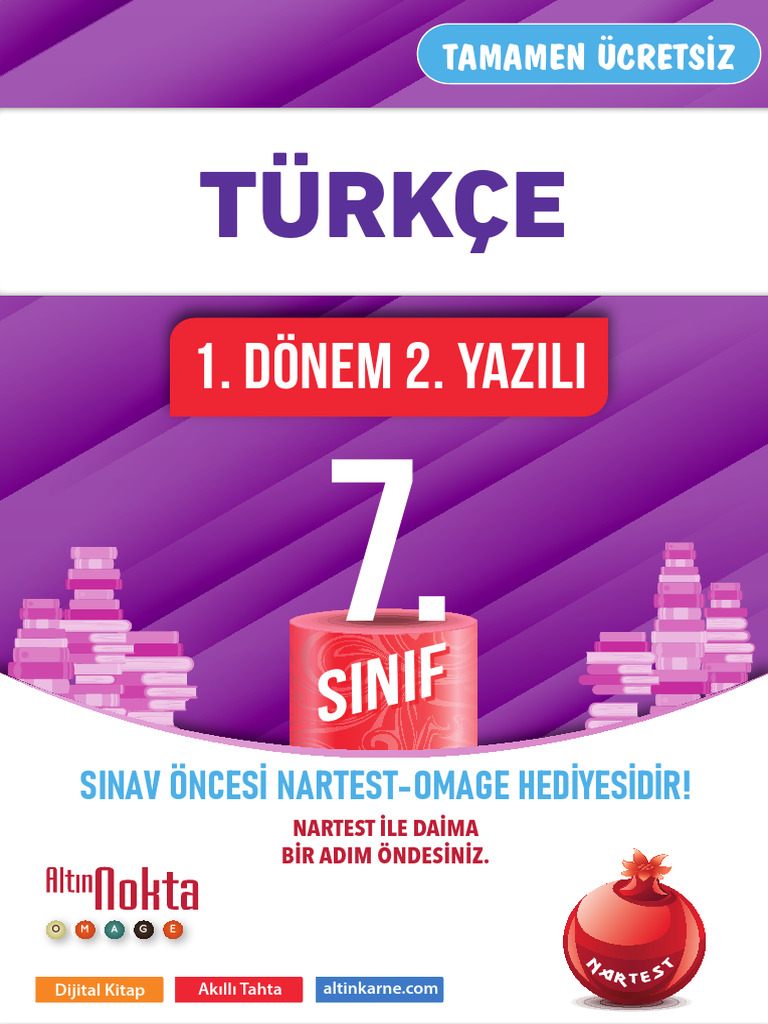 7 Sinif 1 Donem 2 Yazili Turkce | PDF