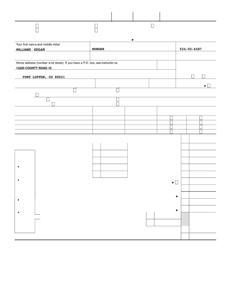 2020 Tax Returns Document (ROBERT TERRILL) | PDF | Social Security ...