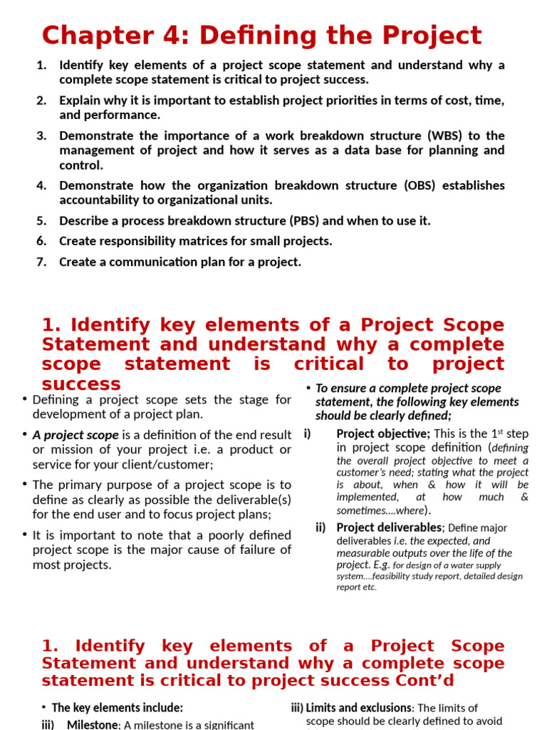 Project Scope and Management Essentials | PDF | Business