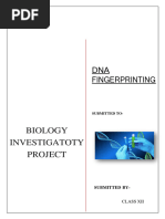 DNA Fingerprinting Class 12th Investigatory Project | PDF | Dna ...