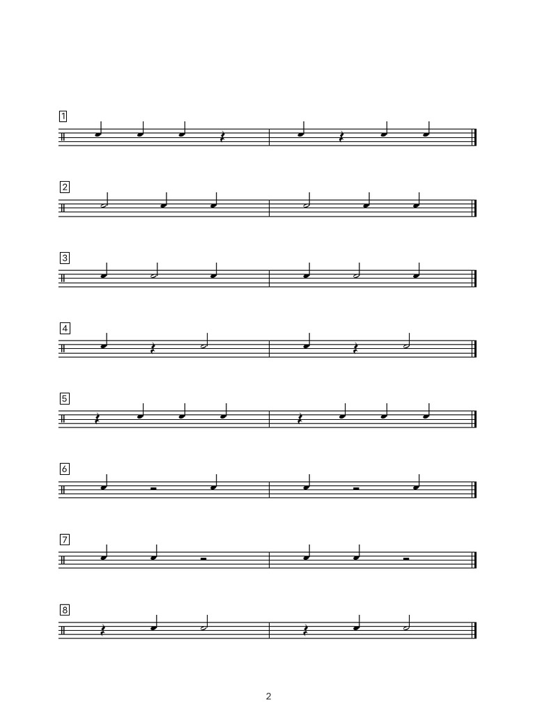 Snare Exercises 1, 2, 3. | PDF