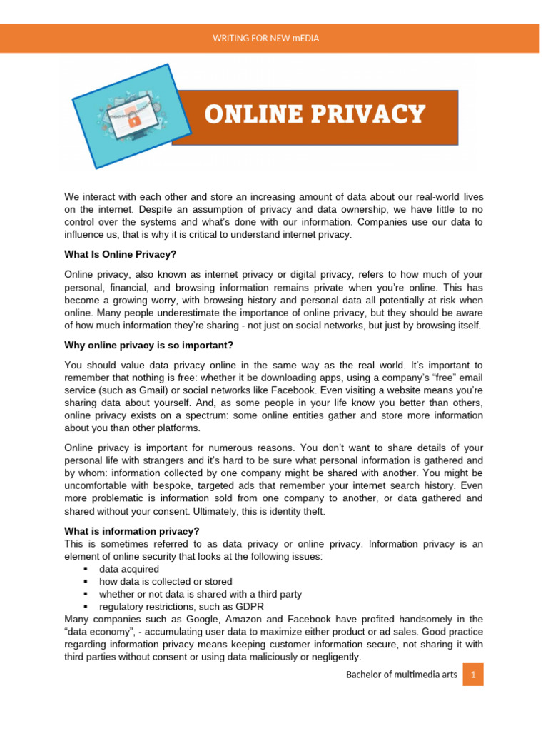 New Media and Social Issues | PDF | Franchising | Internet Privacy