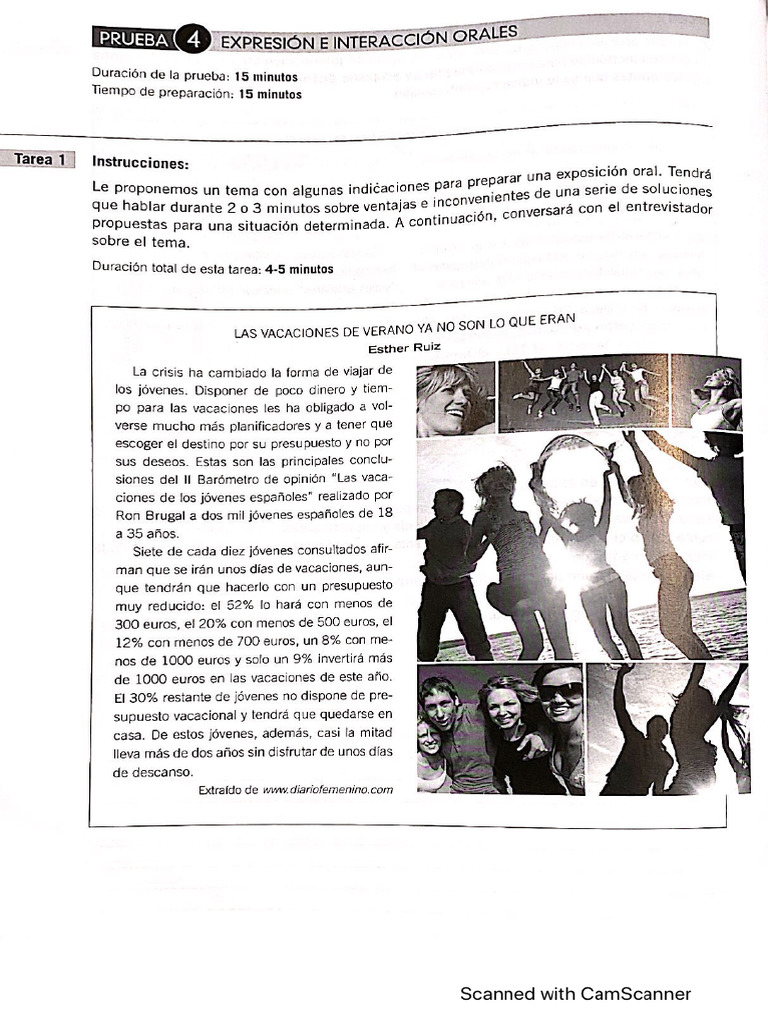 Prueba Oral 1 | PDF