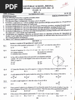 Dav Maths Pre-Board Question Paper | PDF