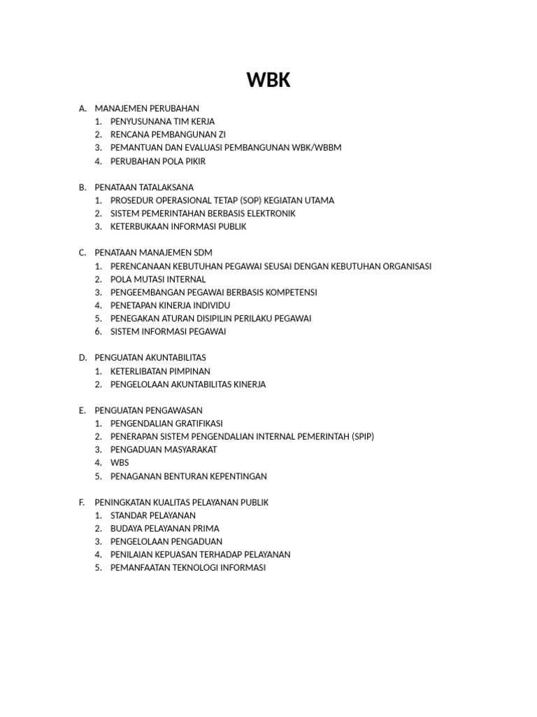 Naskah Profil WBK | PDF