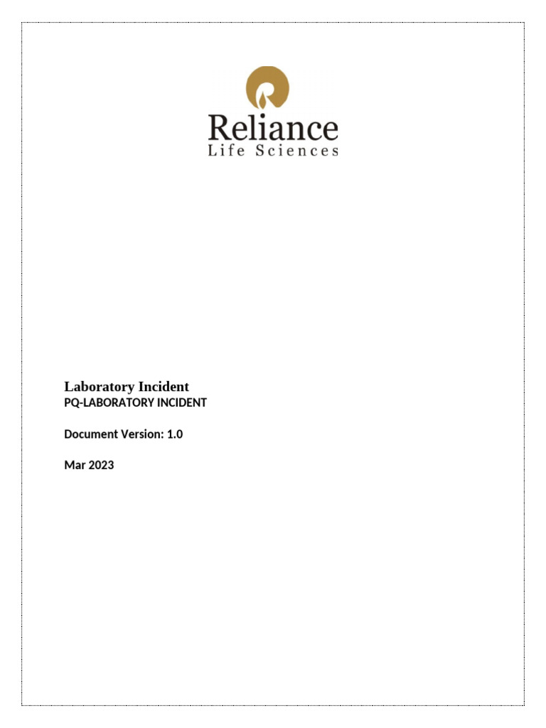 Laboratory Incident PQ V1 | PDF | Computing