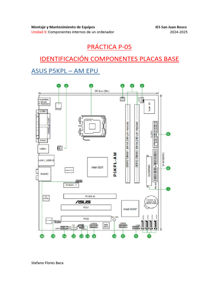 Stefano Flores P05-UT3 | PDF | Hardware de la computadora | Arquitectura de Computadores
