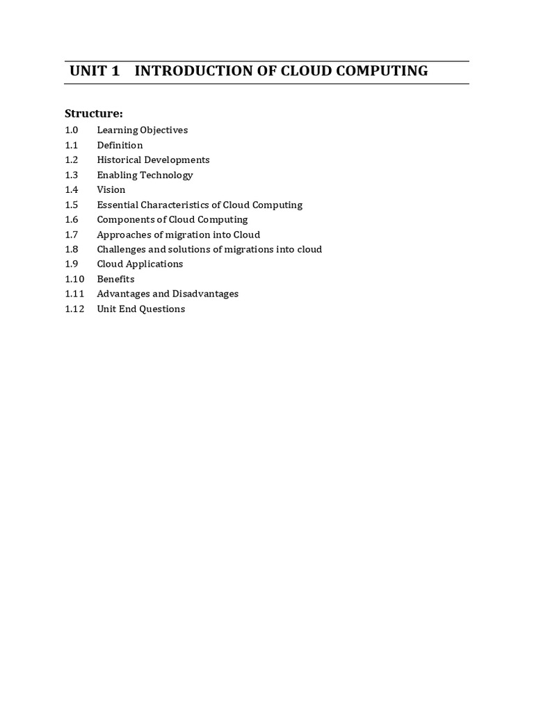 Cloud Computing- MCA III Sem | PDF | Cloud Computing | Virtualization Cloud Computing- MCA III Sem | PDF | Cloud Computing | Virtualization