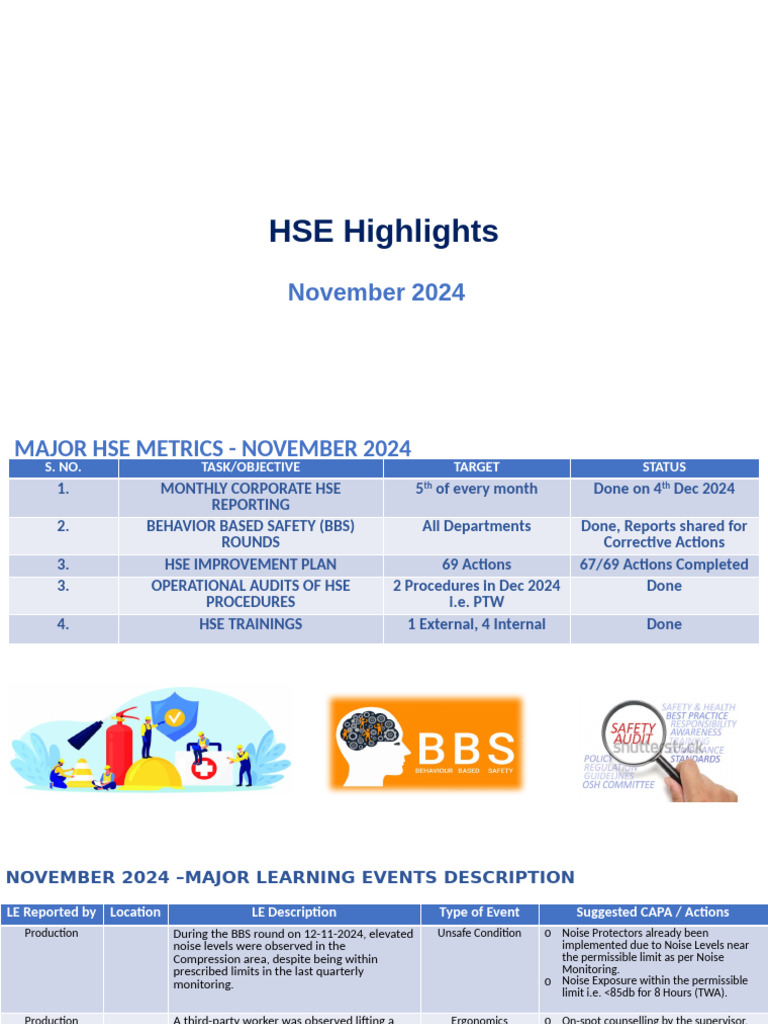 HSE Slides - December 2024 | PDF