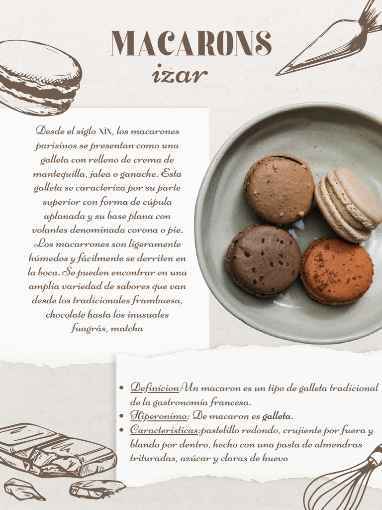 Historia y características de los macarons | PDF