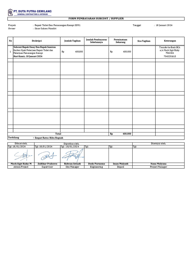 Form Pengajuan - Merged | PDF