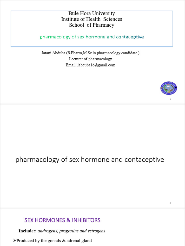 5.1 Sex Hormone and Contraceptive | PDF | Menstrual Cycle | Estrogen