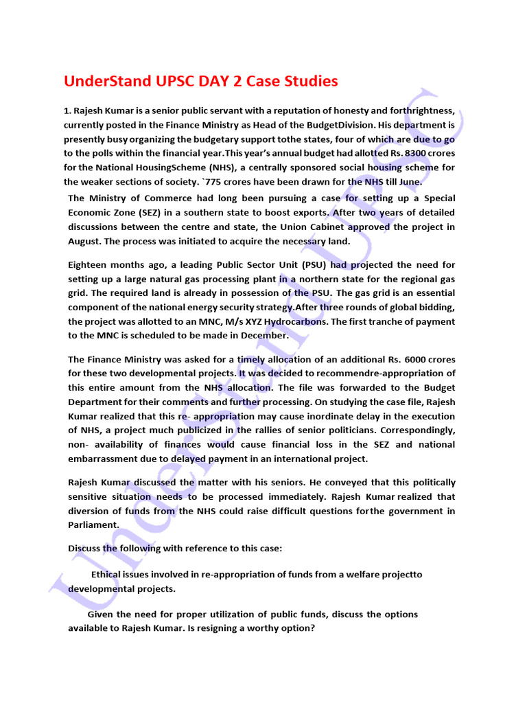 Case Study PYQs 4,5,6 Model Answers - 39768390 - 2024 - 11 - 20 - 14 - 52 | PDF | Violence ...