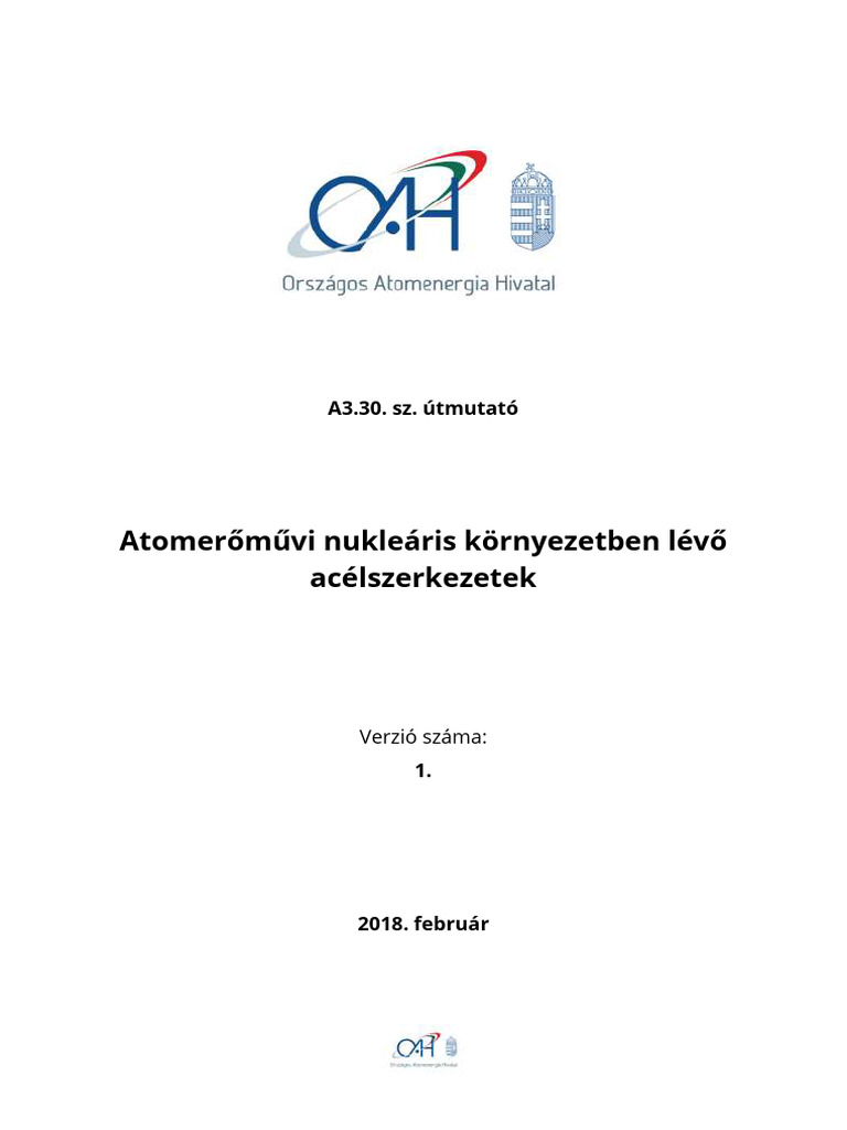 Atomerőművi nukleáris környezetben lévő acélszerkezetek | PDF
