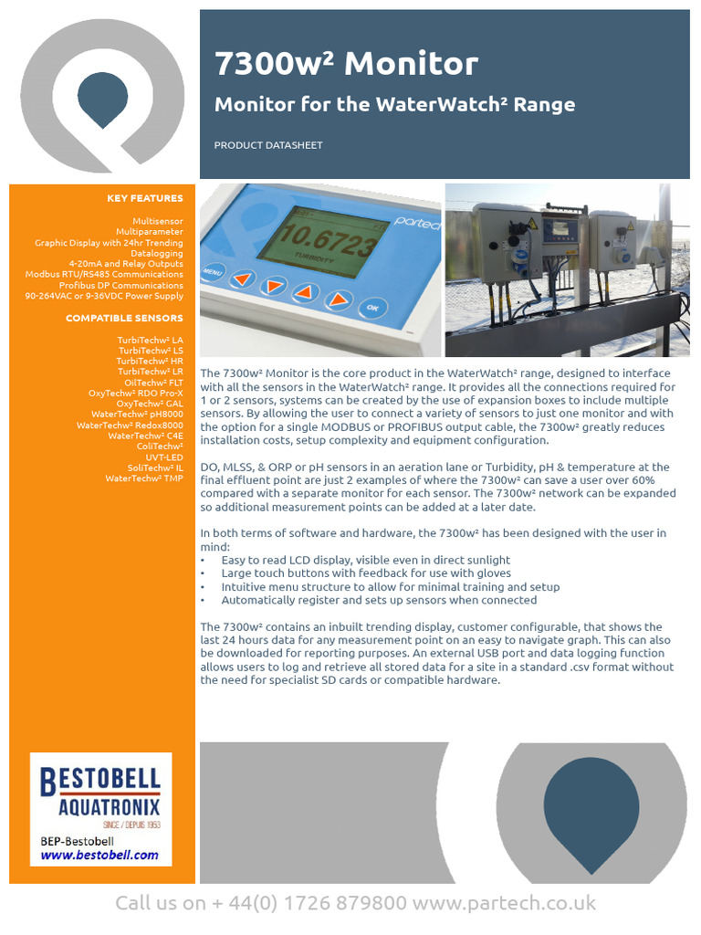 Partech - 7300w Monitor DataSheet - 132237DS Iss16 | PDF | Usb ...