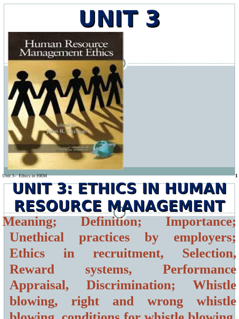 BECG - UNIT 3 | PDF | Performance Appraisal | Human Resource Management
