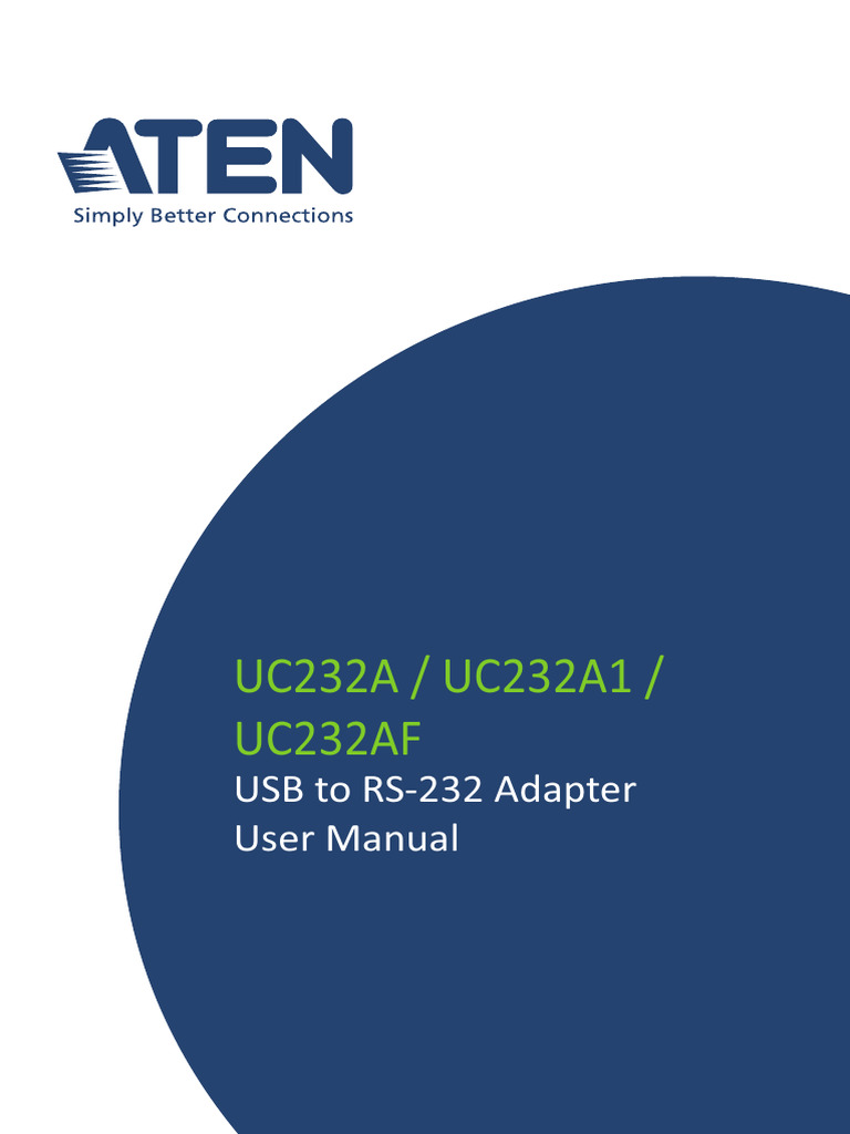 UC232A Driver Installation Guide | PDF | Installation (Computer ...