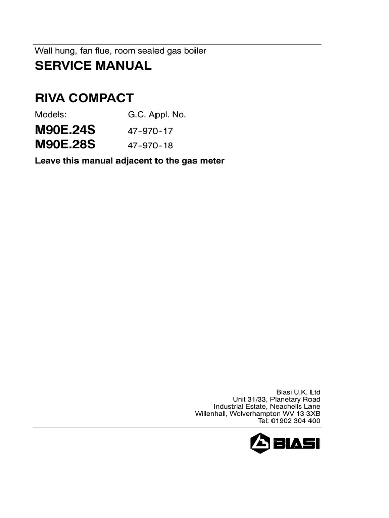 Biasi-Riva-Compact-M90E.28S-47-970-18 | PDF