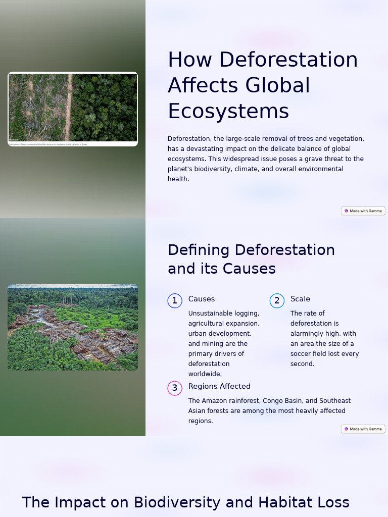 How Deforestation Affects Global Ecosystems 2 | PDF | Deforestation ...
