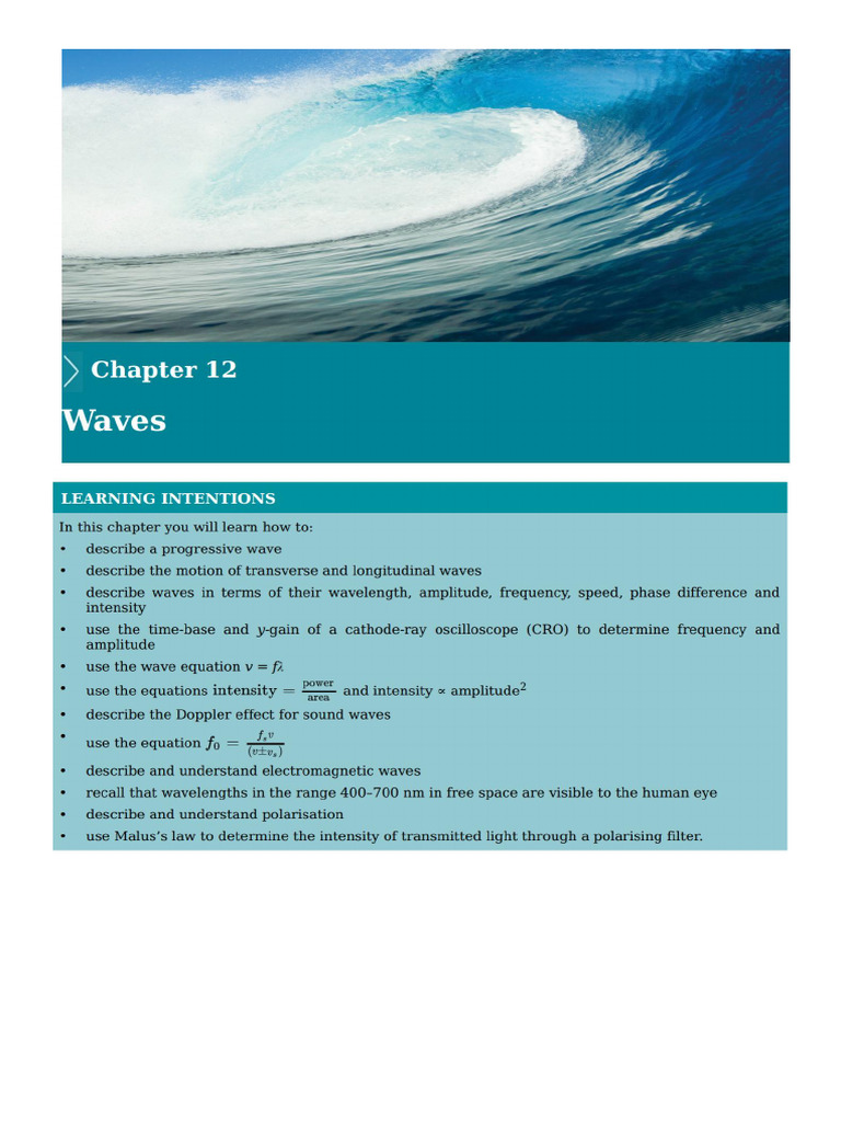 Waves intro | PDF