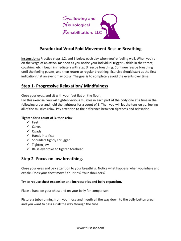 PVFM Breathing Exercises | PDF | Breathing | Exhalation