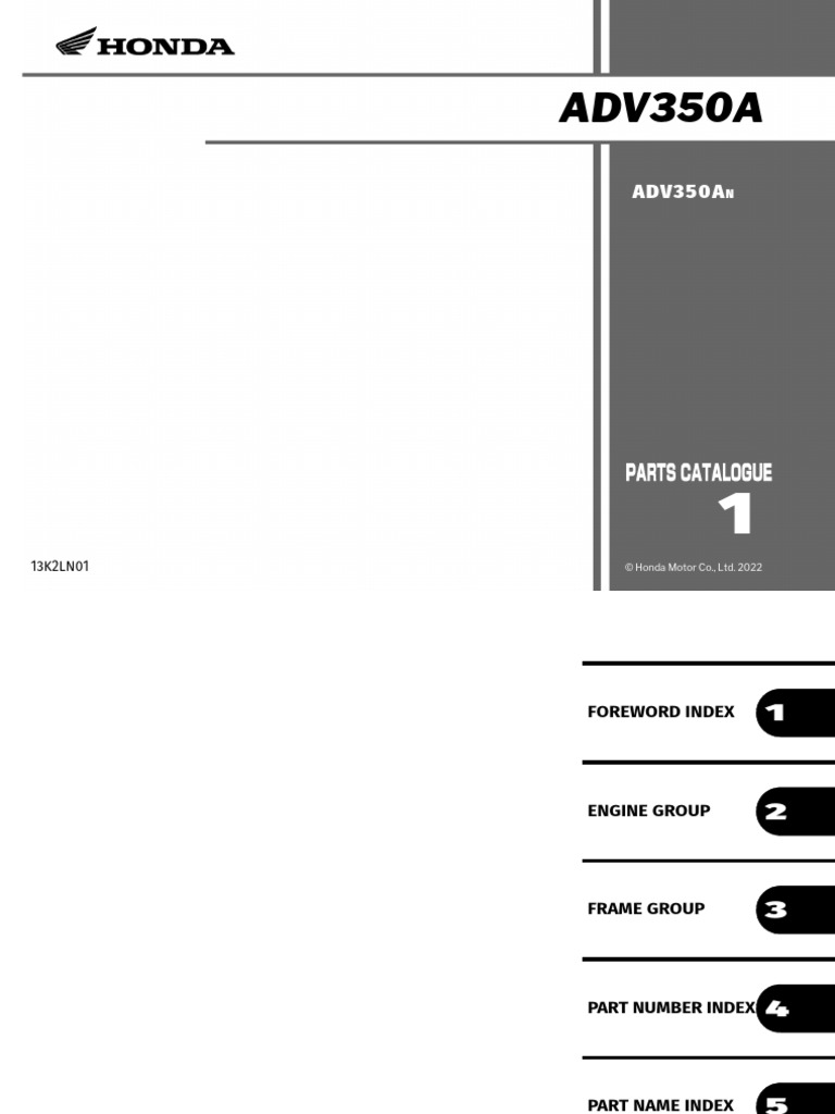 (PC) Adv350 - 13K2LN01 | PDF | Bracket | Vehicles
