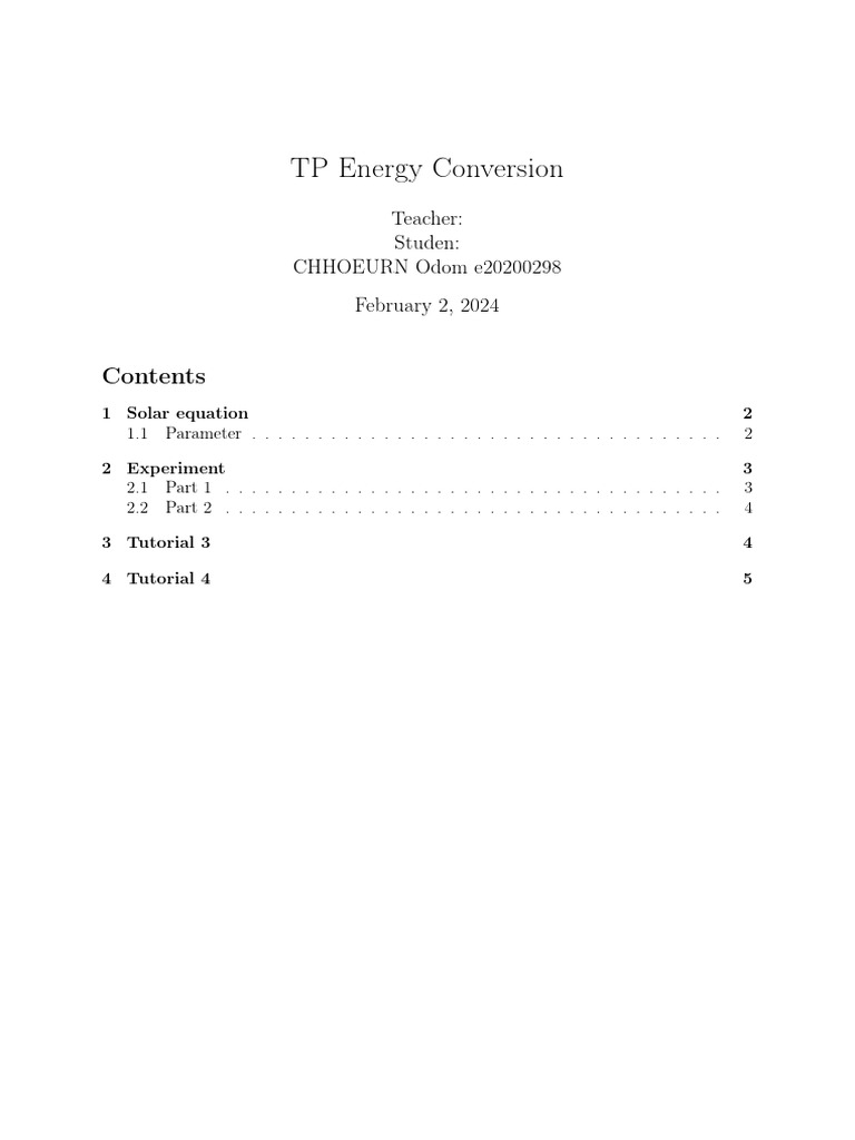 TP_energy_conversion | PDF | Solar Panel | Electronics
