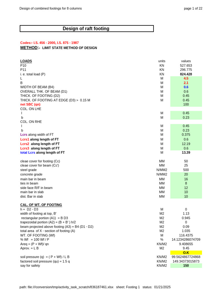 FOOTING DESIGN - Dr. K.C. RAI | PDF | Structural Engineering