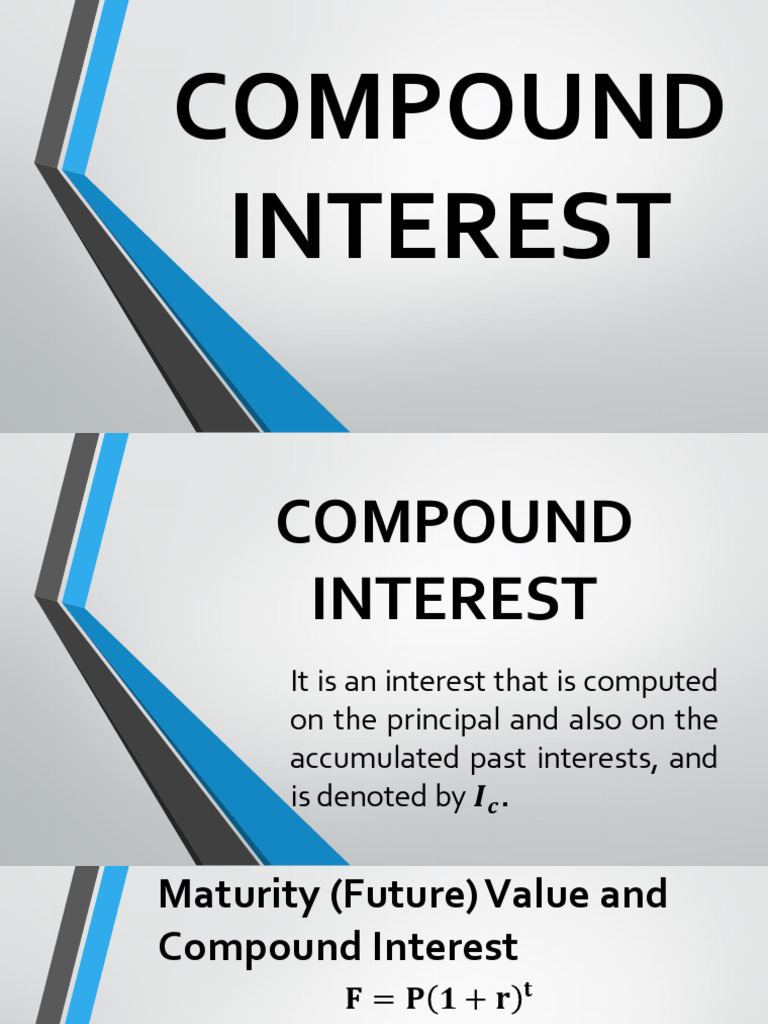 COMPOUND INTEREST Sample Problems | PDF