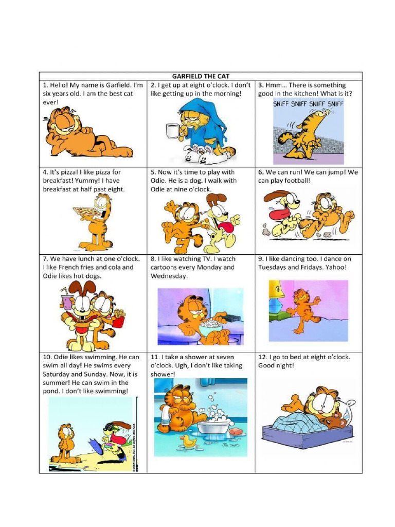 Comic Strip Garfield | PDF