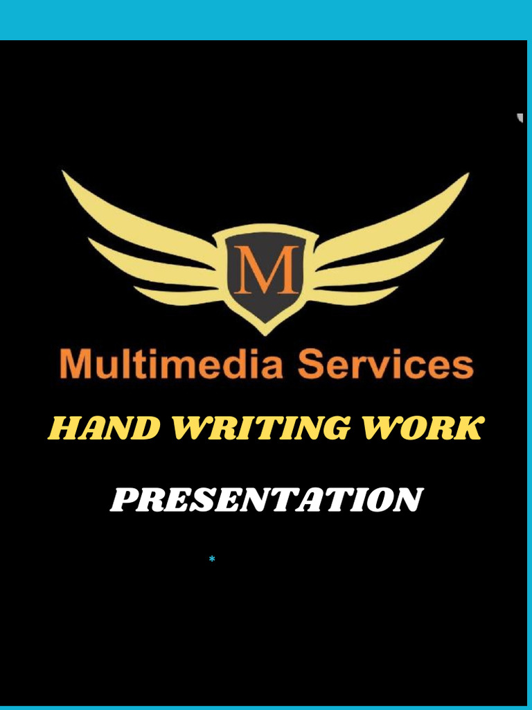 Multimedia Services Hand Writing Work Details | PDF | Books