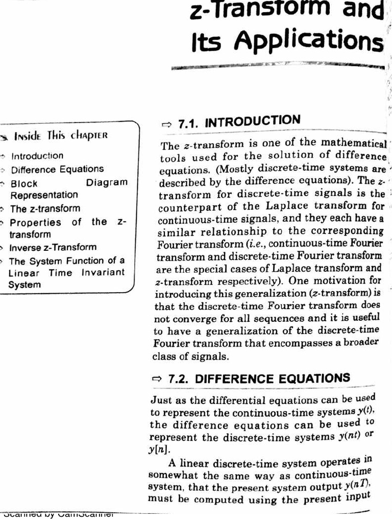 Z Transform | PDF