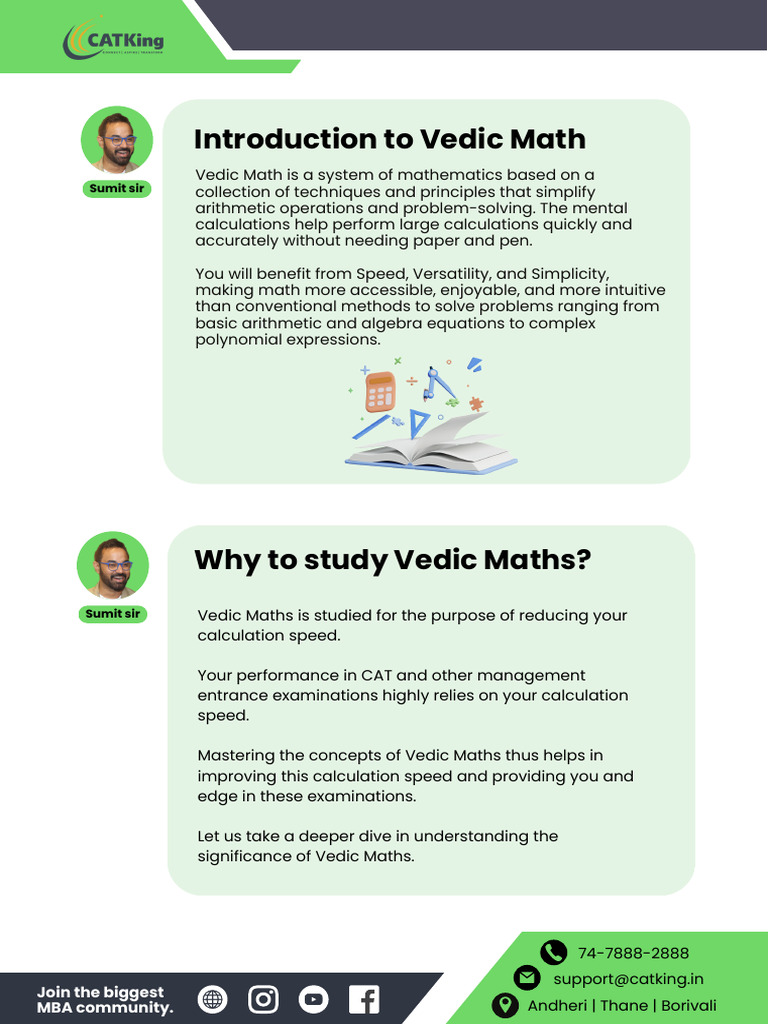 The Vedic Maths Handbook | PDF | Mathematics | Arithmetic