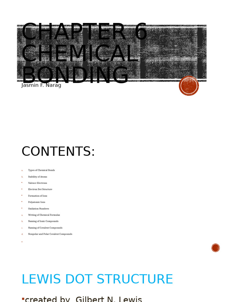 Chapter 6 Chemical Bonding.1 Autosaved | PDF | Chemical Compounds ...