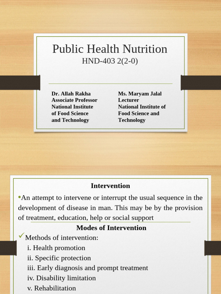 HND-403 Modes of Intervention | PDF | Disability | Physical Therapy