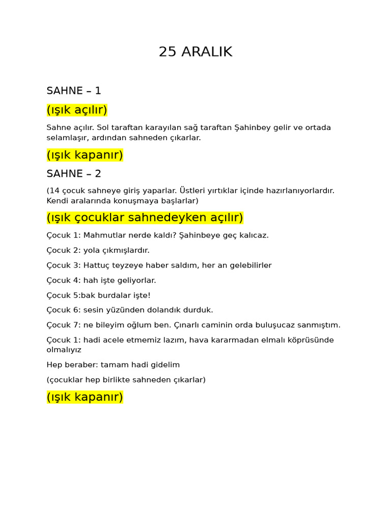 25 ARALIK Özel OKUL | PDF