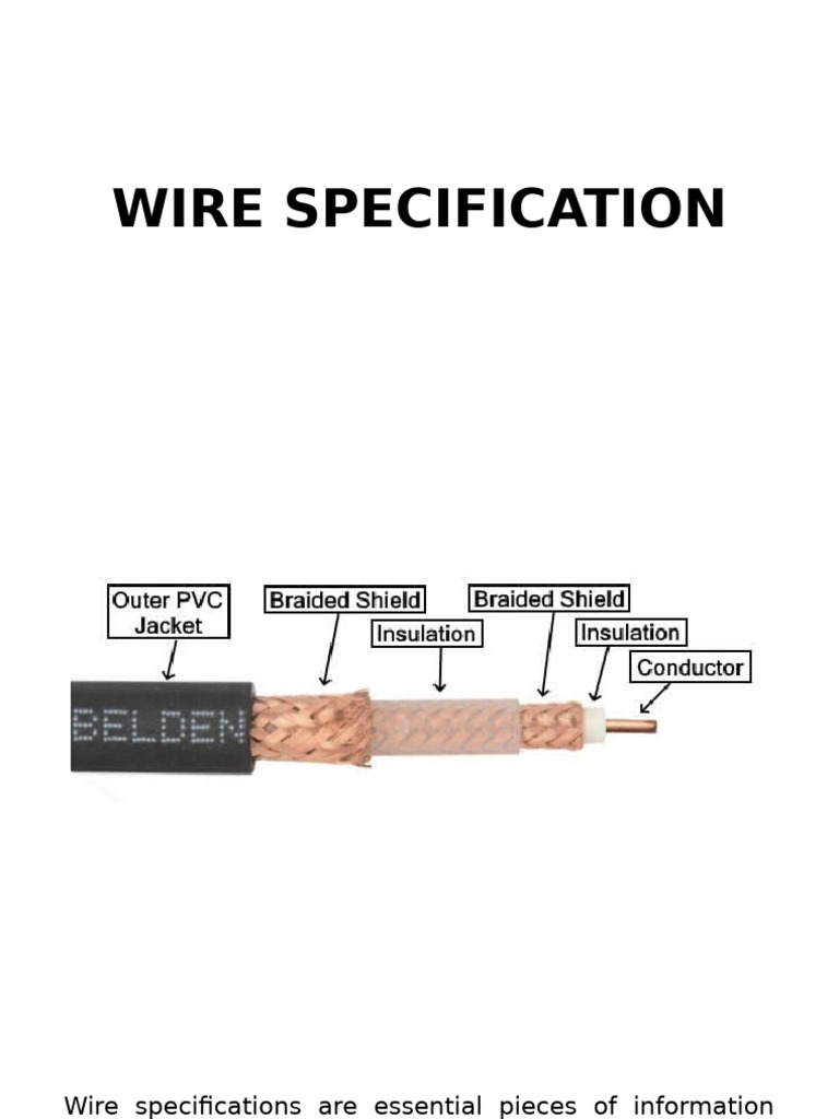 Wire Specification | PDF | Wire | Insulator (Electricity)
