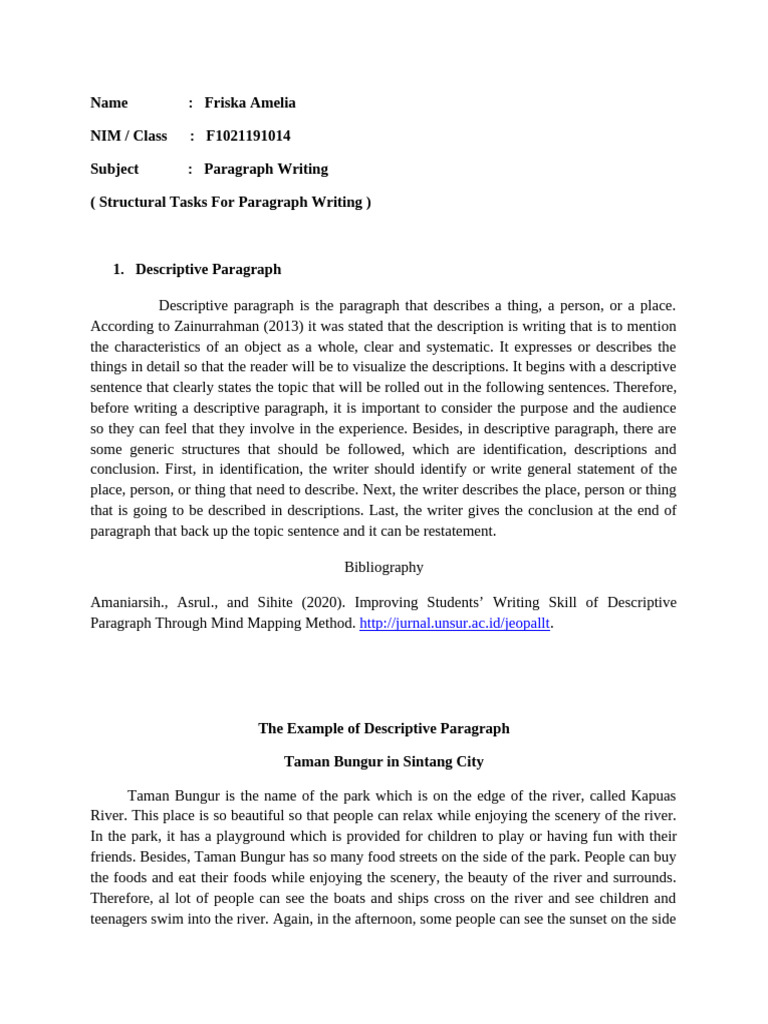 Paragraph Writing Techniques Guide | PDF | Bullying | Flood