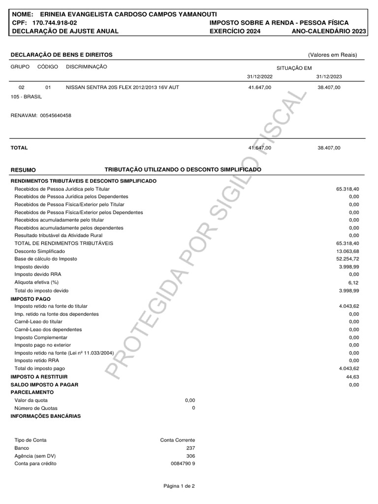 17074491802-IRPF-2024-2023-origi-imagem-declaracao | PDF | Impostos ...
