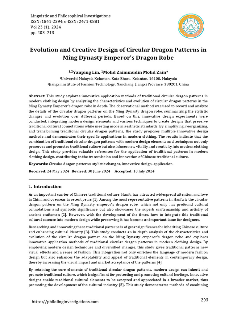 14 3+.Lin+Yanping+Final+Manuscript | PDF | Pattern