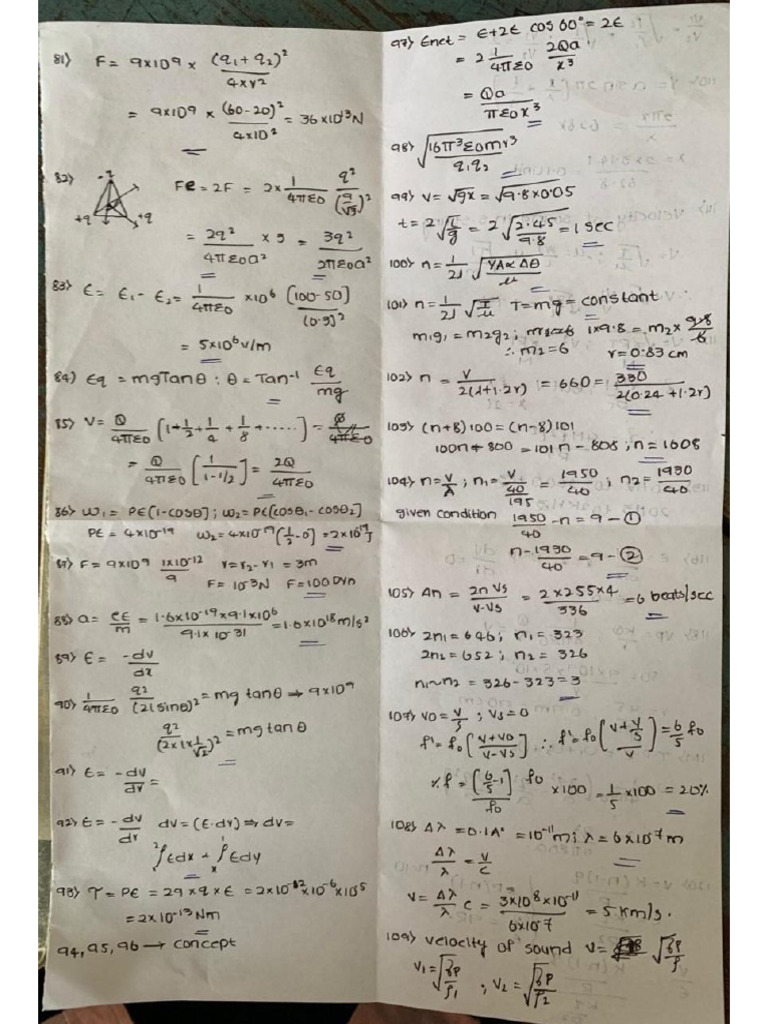 Senior Eapcet Physics and Chemistry Solutions | PDF