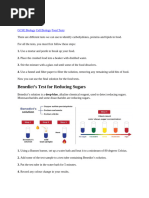 Essential Food Tests for Nutrients | PDF | Carbohydrates | Glucose