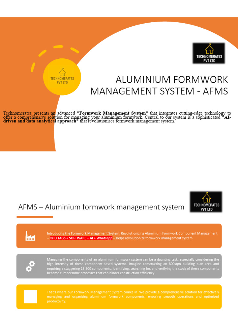 Aluminium Formwork Management System | PDF | Radio Frequency ...